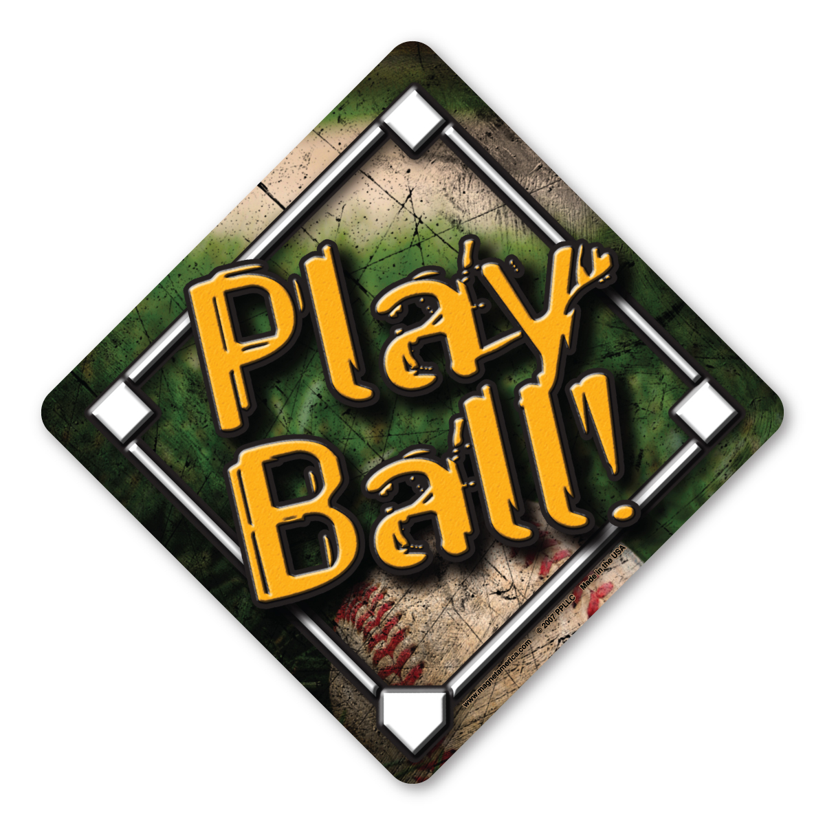 Play Ball Baseball Diamond Magnet - Walmart.com