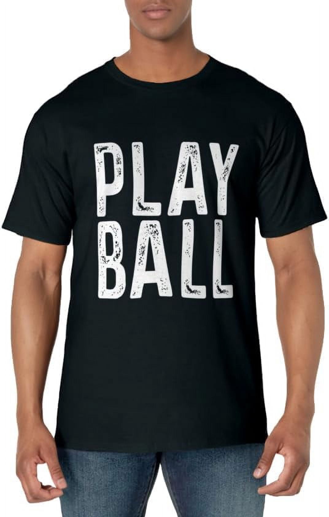 Play Ball Cute Baseball Softball Funny T-Shirt - Walmart.com