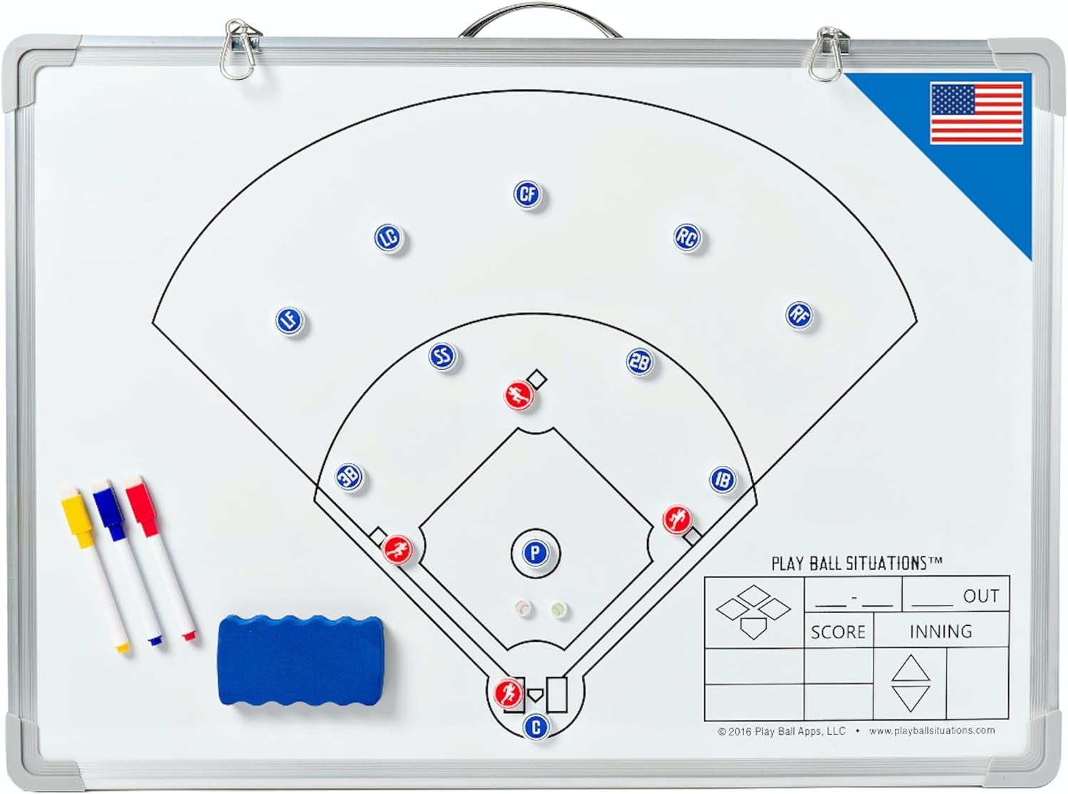 Play Ball Situations Baseball Softball Situation Board for Coaches – 2 ...