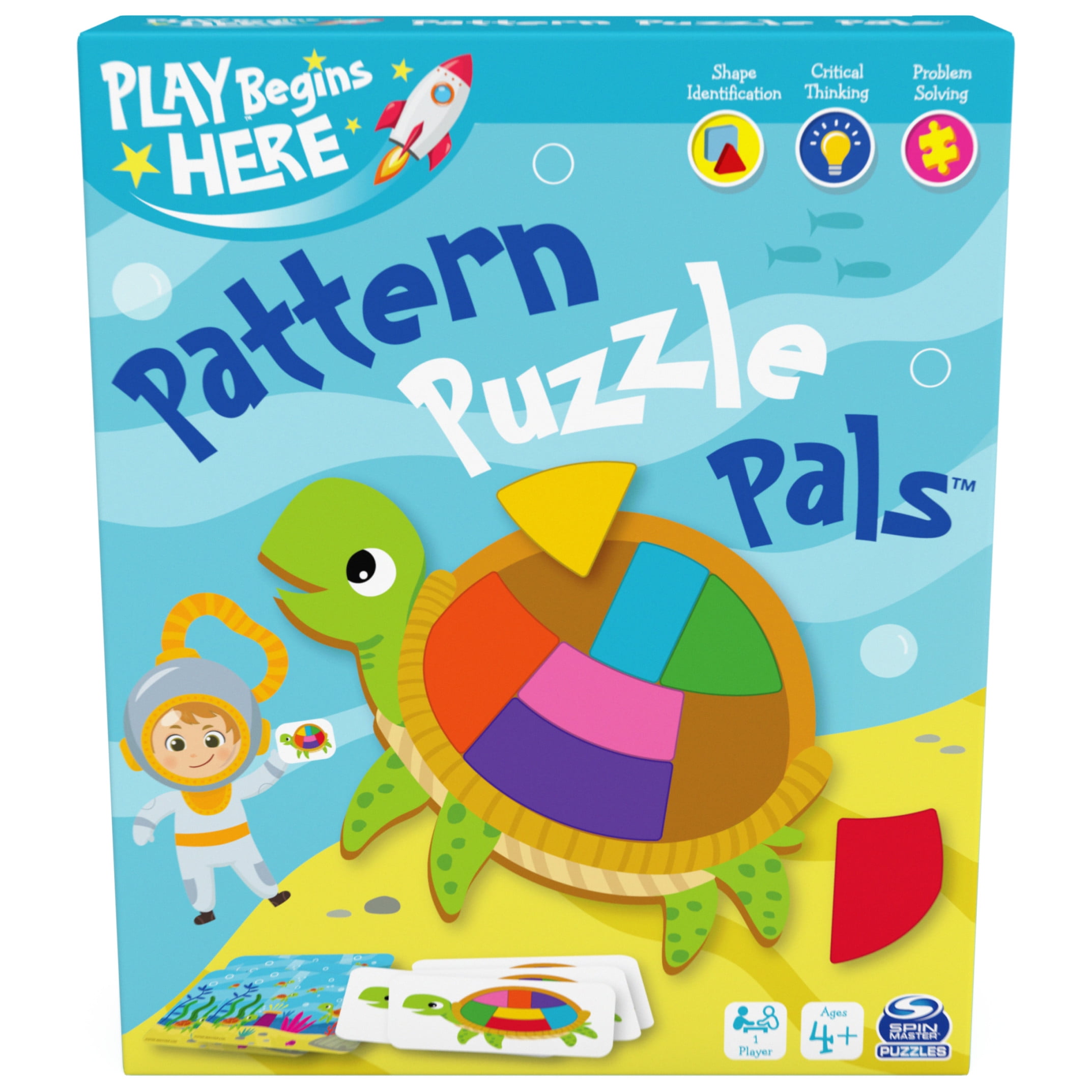 Play Begins Here, Pattern Puzzle Pals Jigsaw, for Kids Ages 4 and up ...