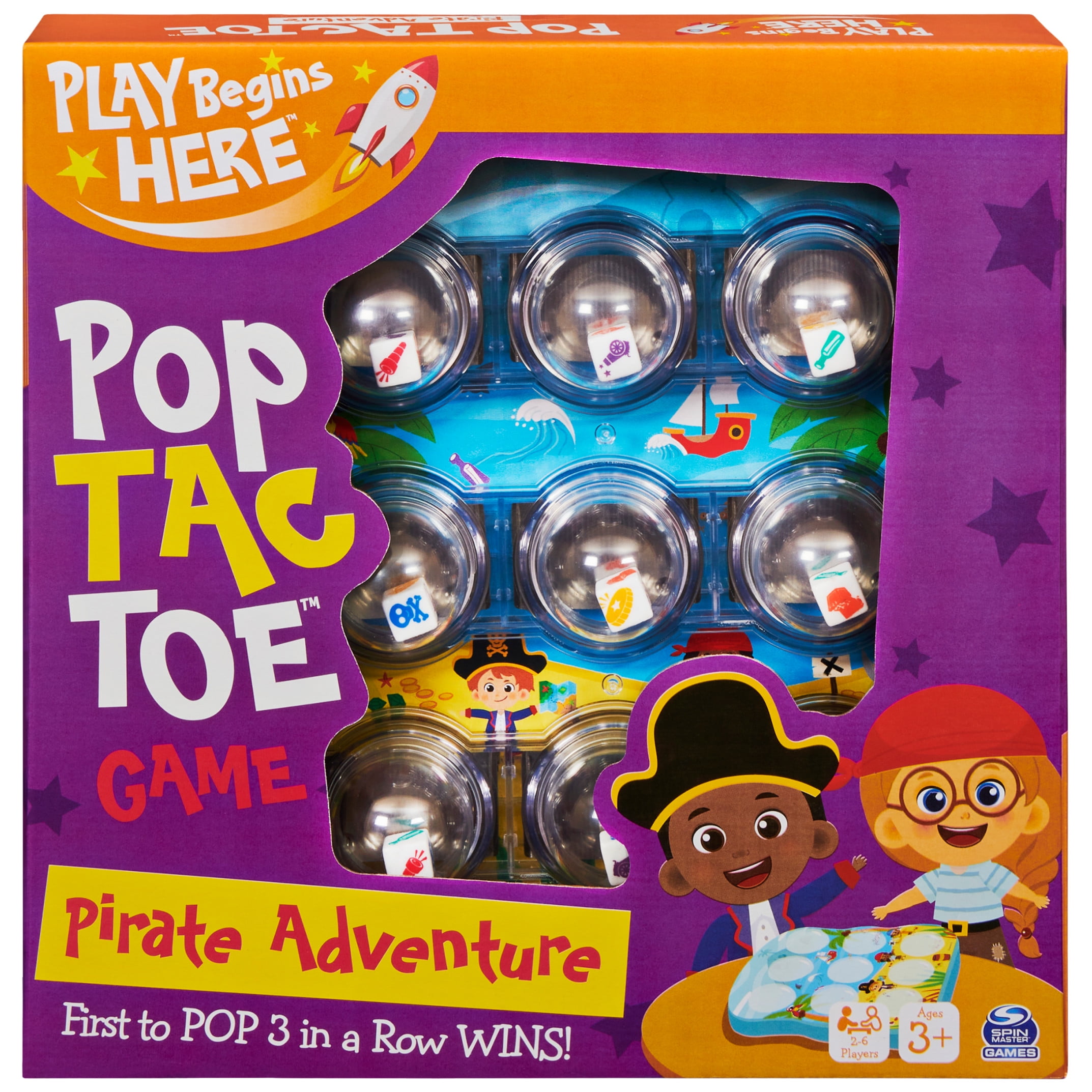 Spin Master Play Begins Pop Tac Toe Pirate Adventures, Popper Twist ...