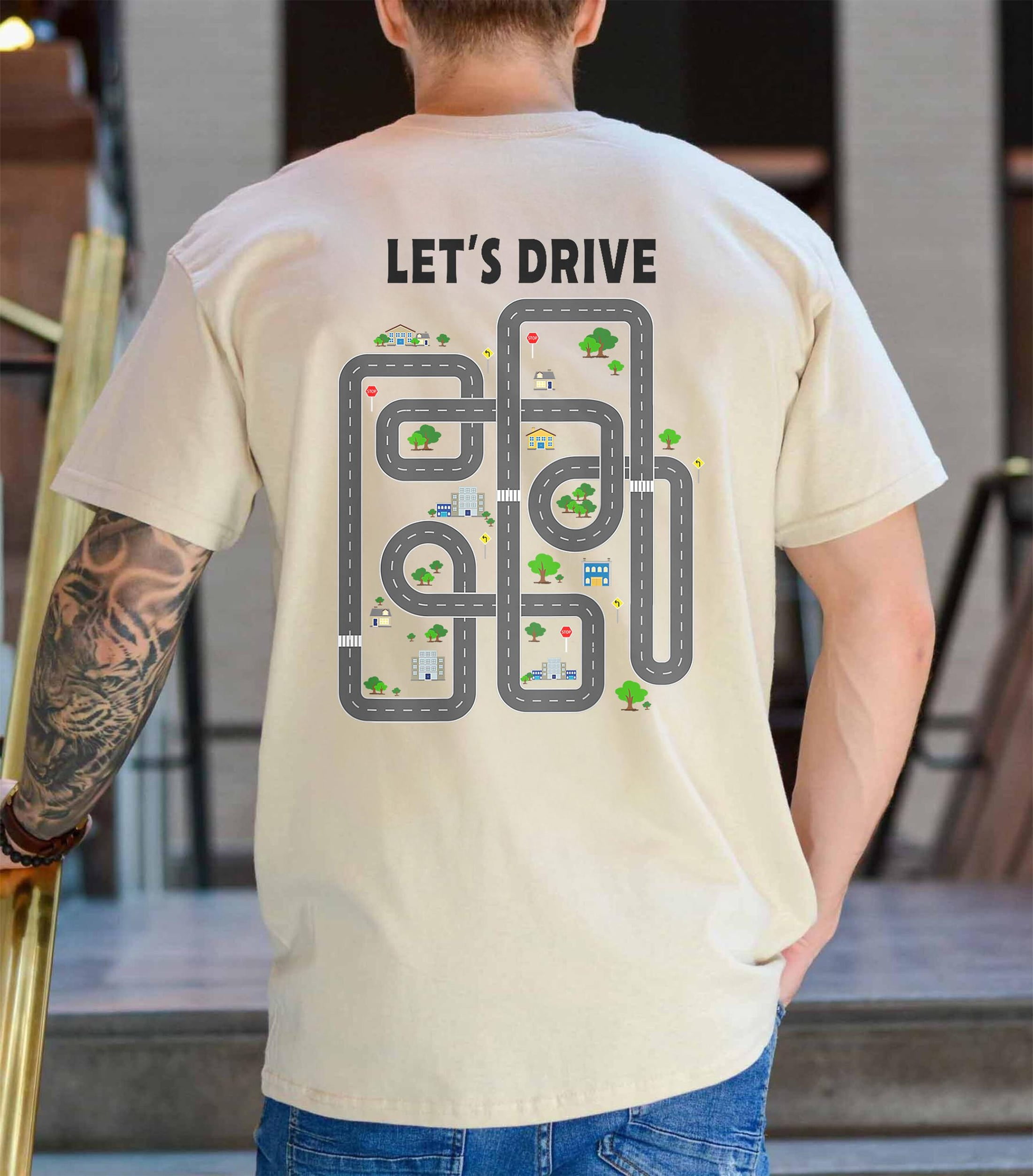 Play Cars on Daddy’s Back T-Shirt – Funny Toddler Playtime Tee, New Dad ...