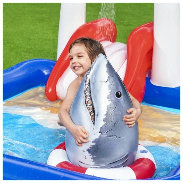 Bestway 53079 Shark-Themed Pool with Slide and Sprayer - Walmart.com