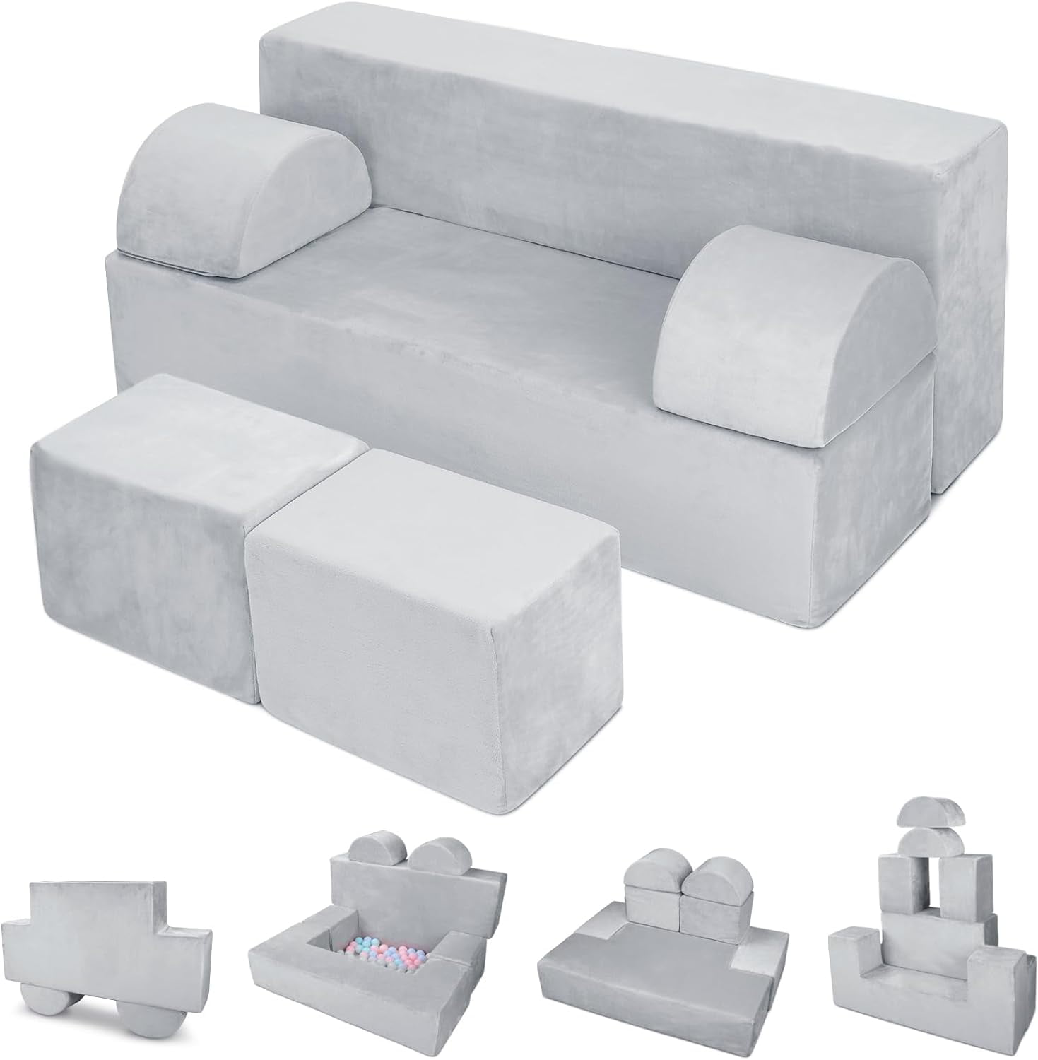 Play Couch, 2025 Upgraded Toddler Couch Sofa for Boys Girls, Iedal Gift ...