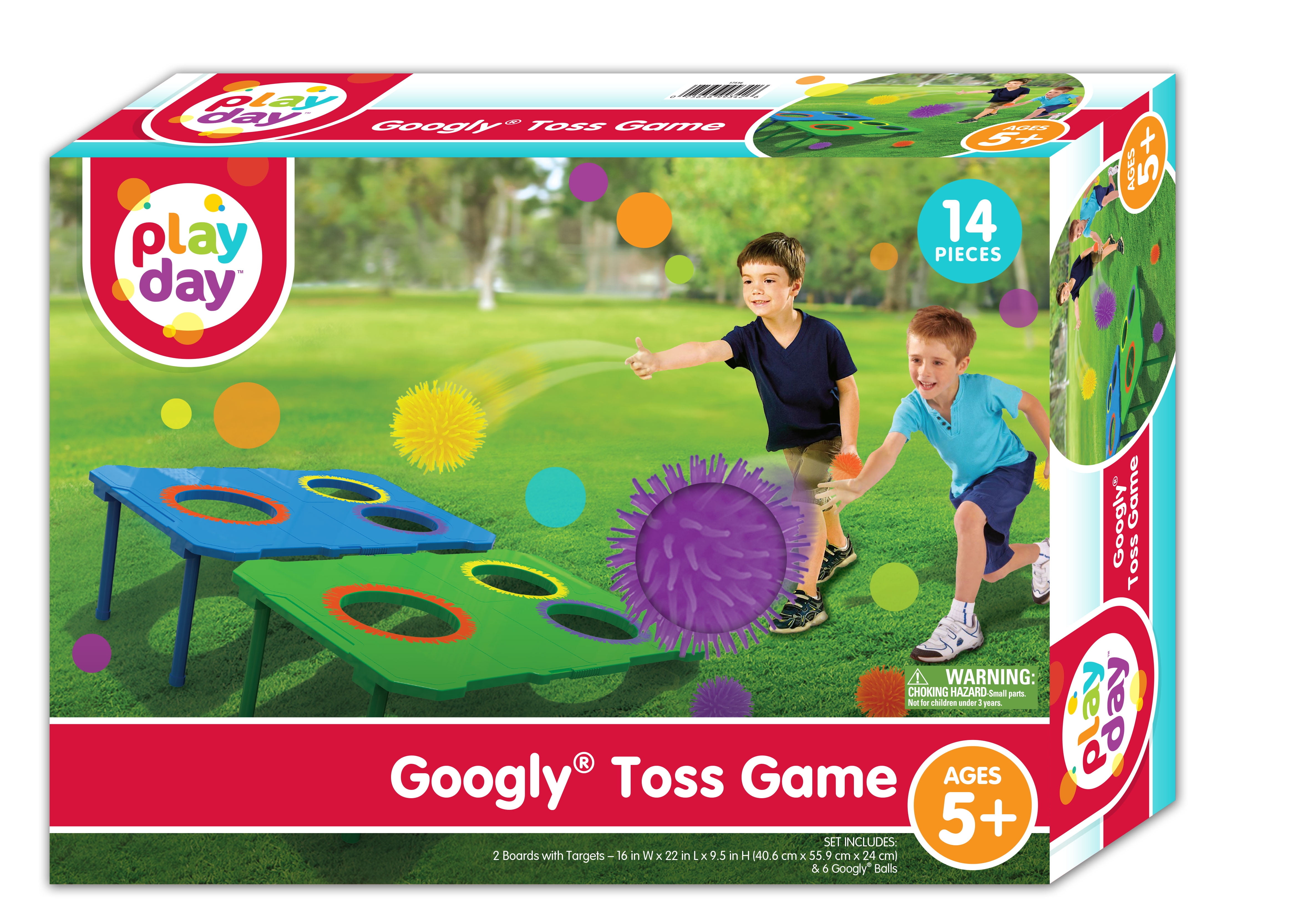 Play Day Googly Toss Game, Plastic, 2 Target Boards and 6 Googly Balls ...