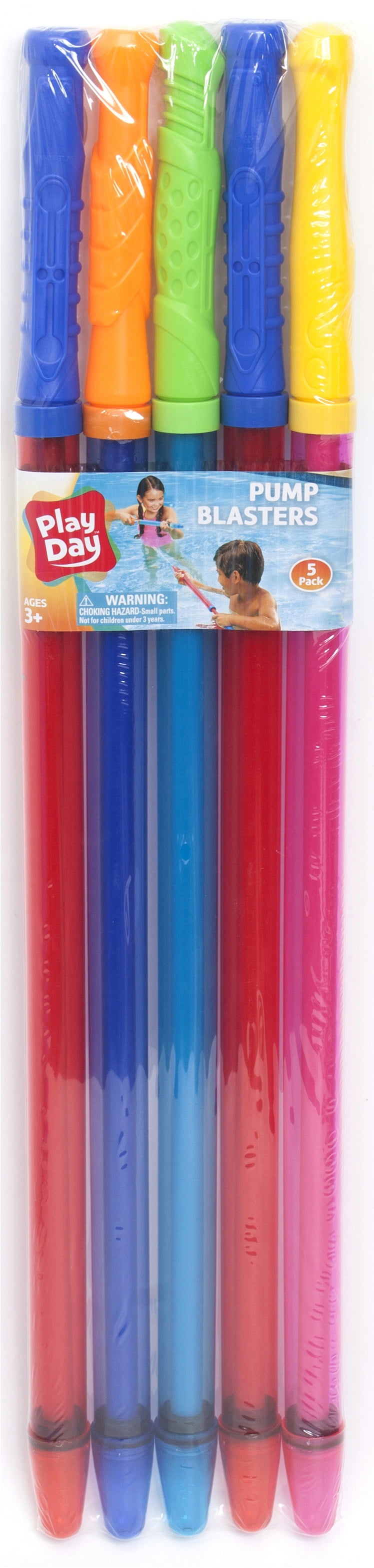 Play Day Kids Water Bead Blasters 5-Pack, Lightweight Pool Toy Set for ...