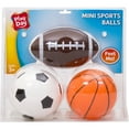 Play Day Mini Sports Balls, 3 Piece - Walmart.com