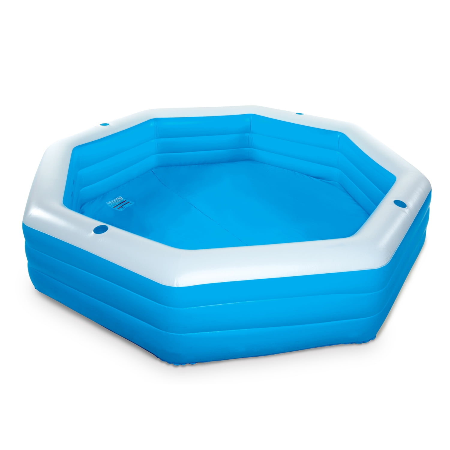 Summer Waves Inflatable Octagonal Family Pool - Walmart.com
