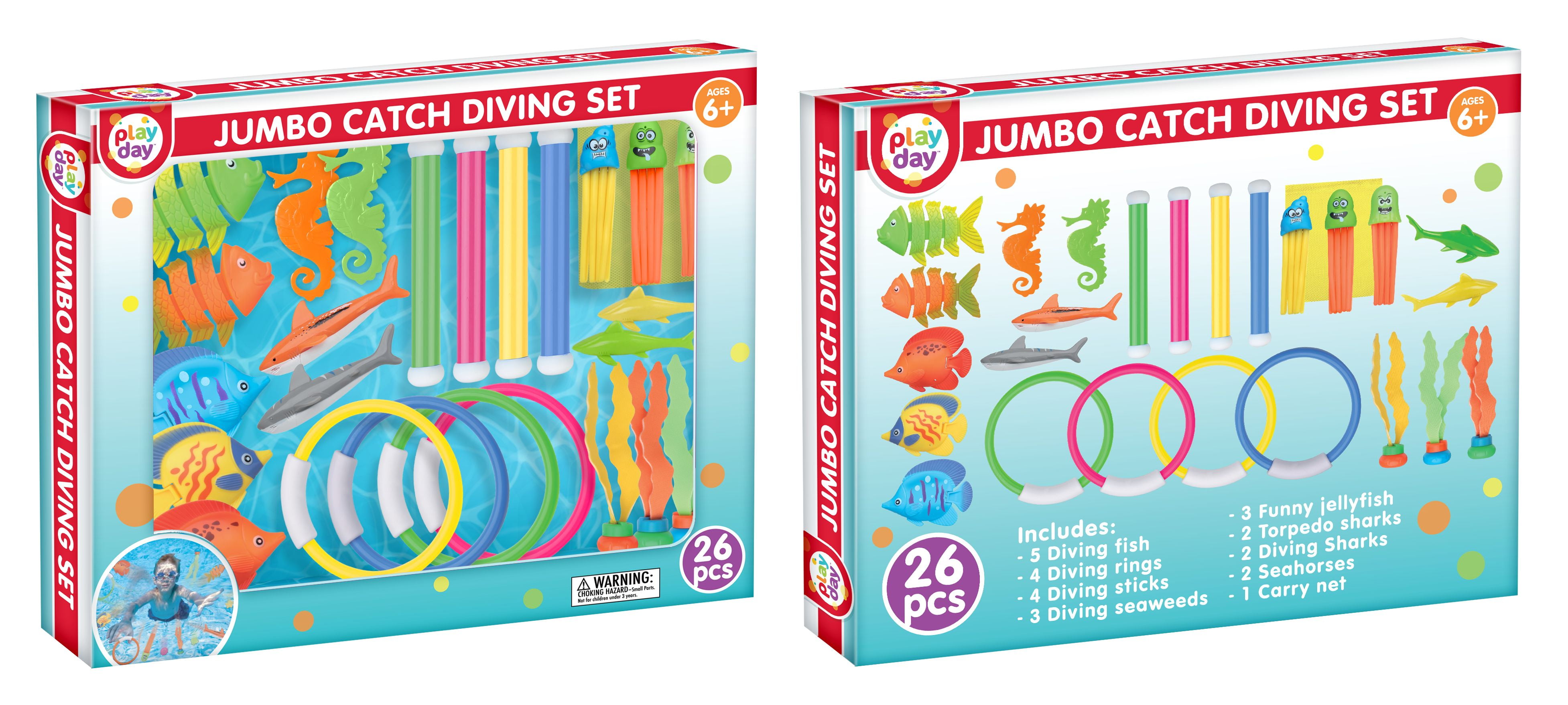 Play Day Pool Party Water Toy - Diving Pool Toy Set - Walmart.com