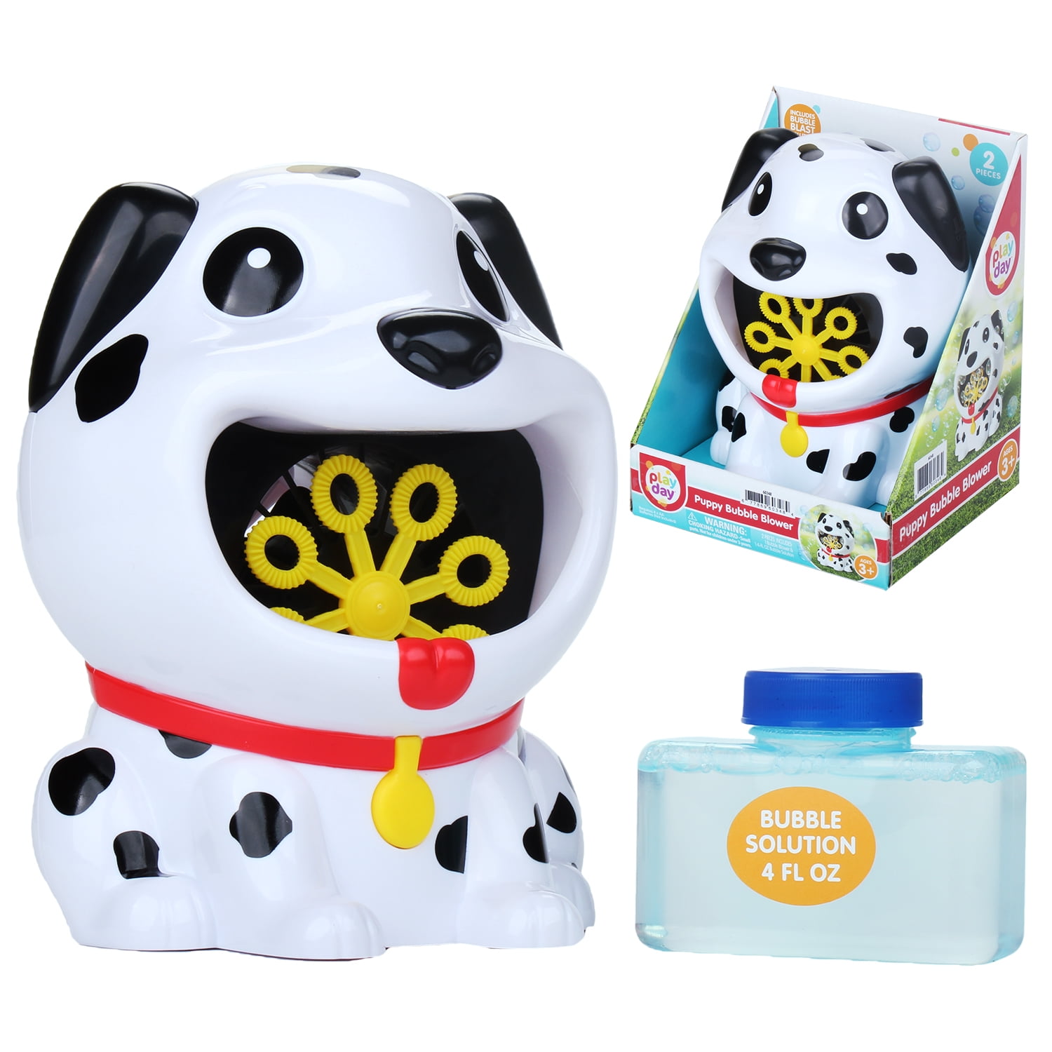 Play Day Puppy Bubble Blower Includes 4oz Bubble Solution Kids Outdoor ...