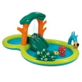 Play Day Round Inflatable Backyard Play Center & Kiddie Splash Pool ...