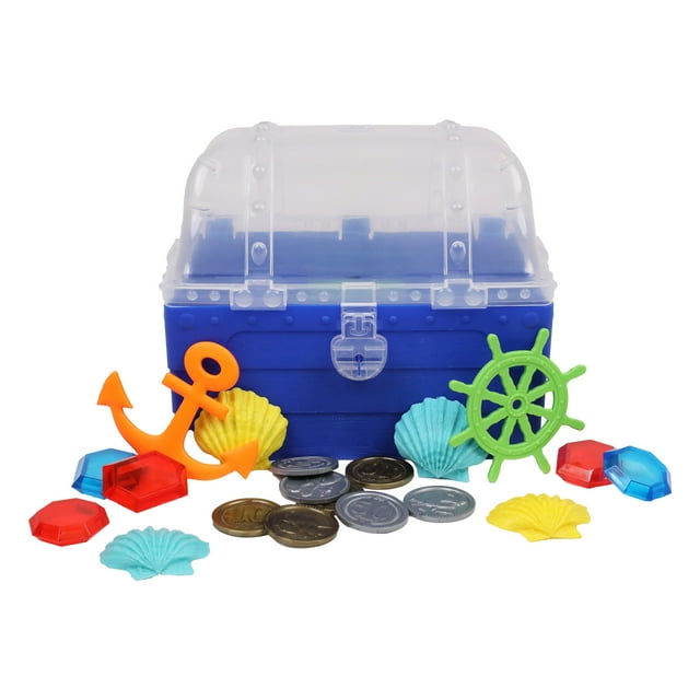 Play Day Treasure Chest Set, 20 Piece Pool Toy Diving Game - Walmart.com