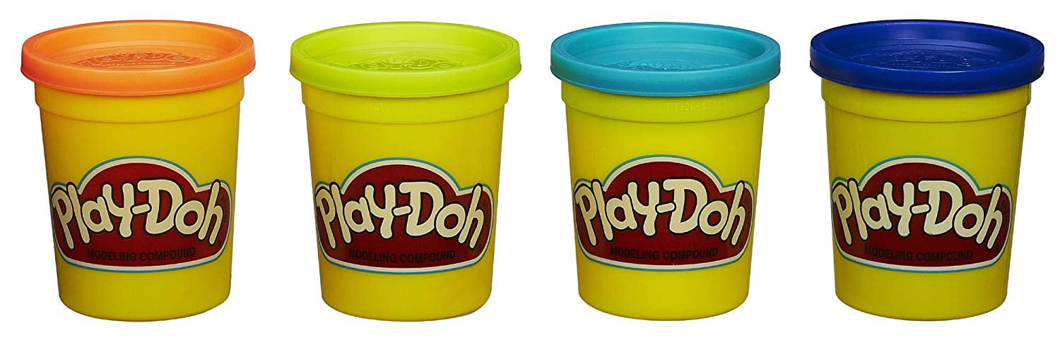 Hasbro Play-Doh 4-Pack in Assorted Colors for Creative Play - Walmart.com