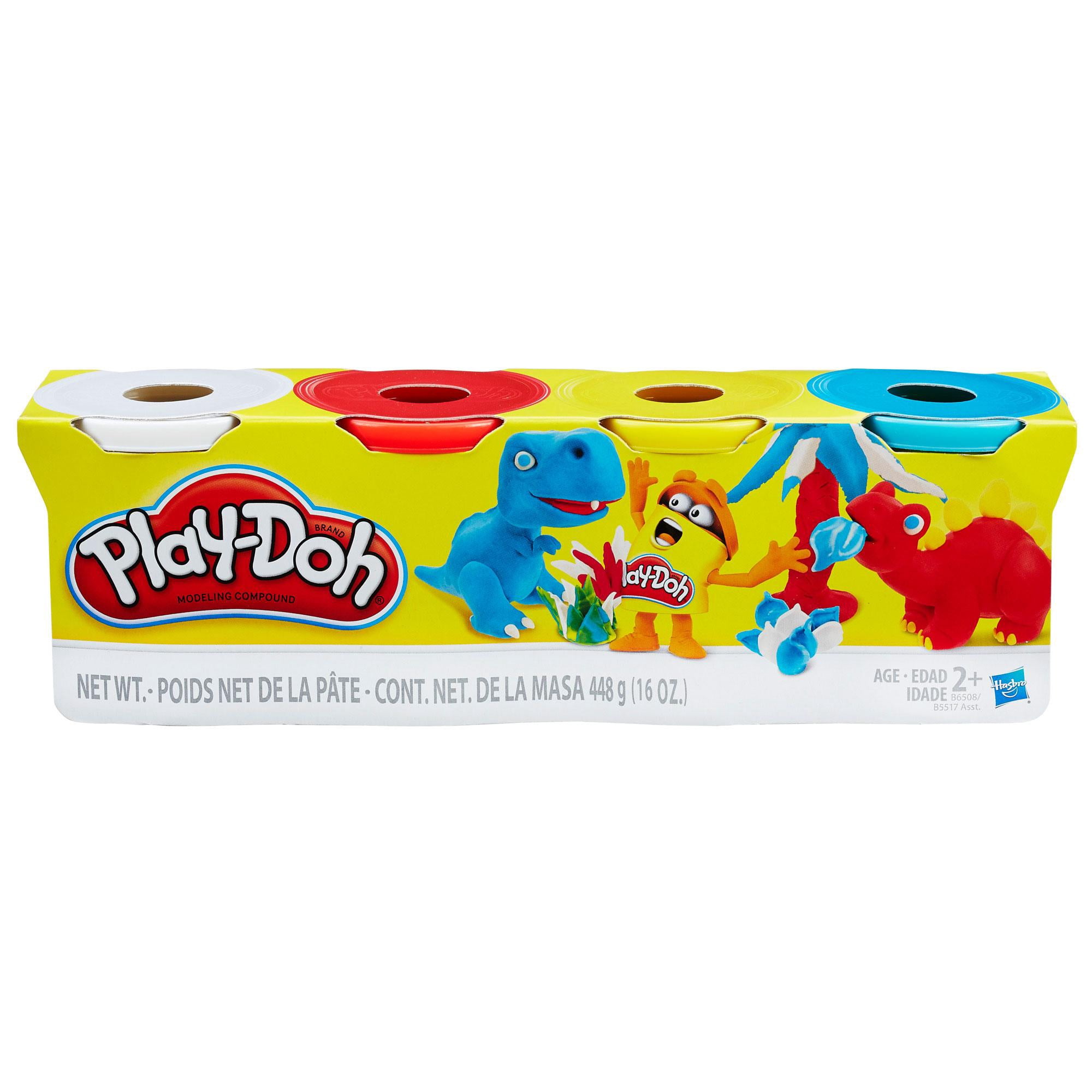 Play-Doh 4-Pack of 4-Ounce Cans (Assorted Colors) - Walmart.com