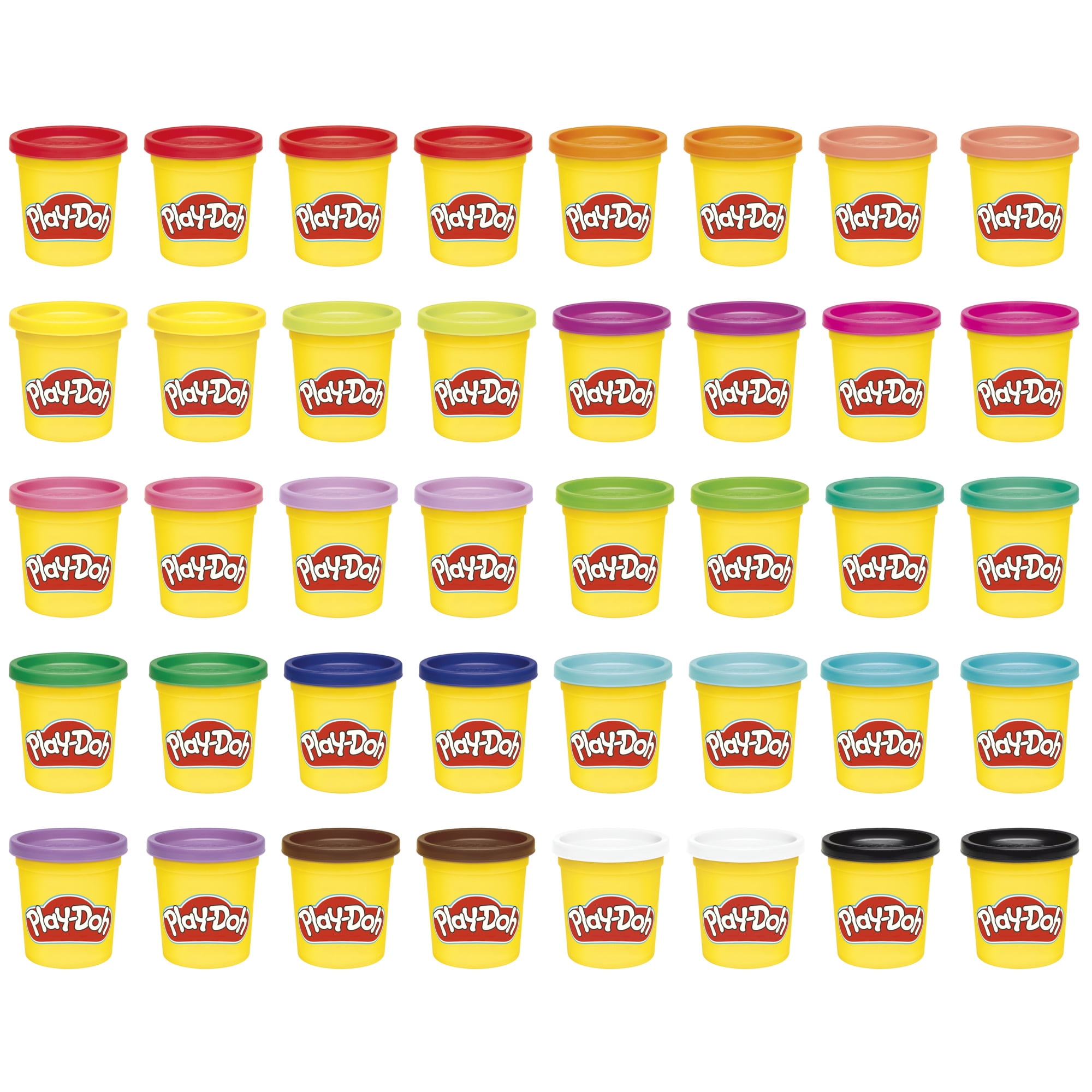 Play-Doh 40 Pack of 20 Fantastic Colors, 3 oz Cans, Classroom Supplies ...