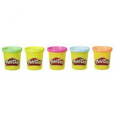 Hasbro Play-Doh 5-Pack of Neon Colors, 3-Ounce Cans, Bright Green, Pink ...