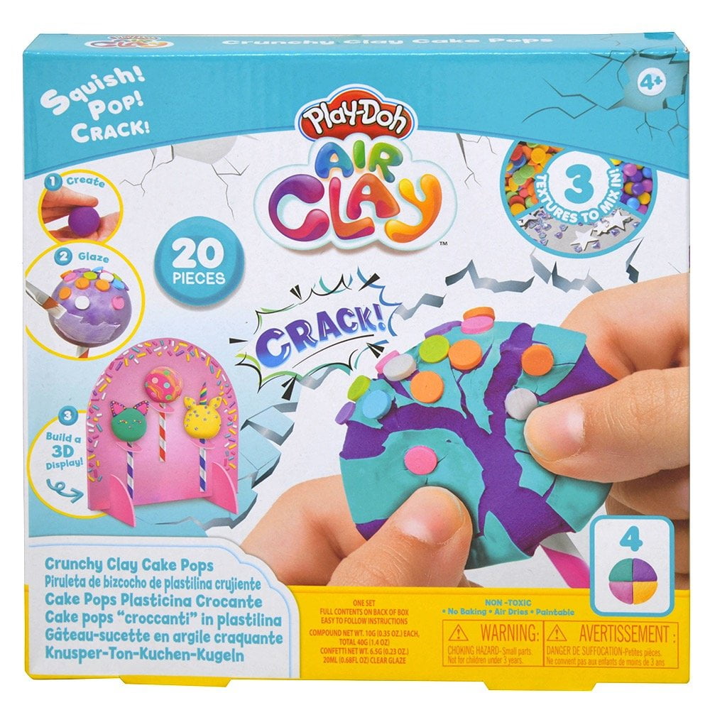 Play Doh Air Clay Crunchy Clay Cake Pops - Walmart.com
