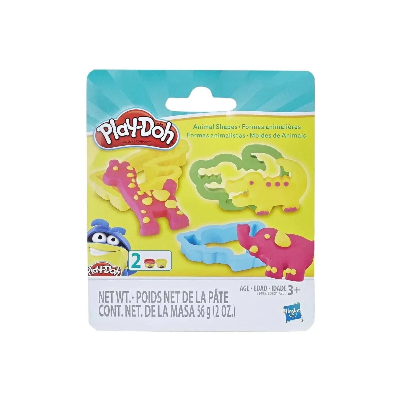 Hasbro Play-Doh Animal Shapes, Dough Cutters Set for Kids and Toddlers ...