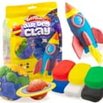 Play-Doh, Air-Dry Clay, 6-Pack, Multicolored, Includes Project Guide ...