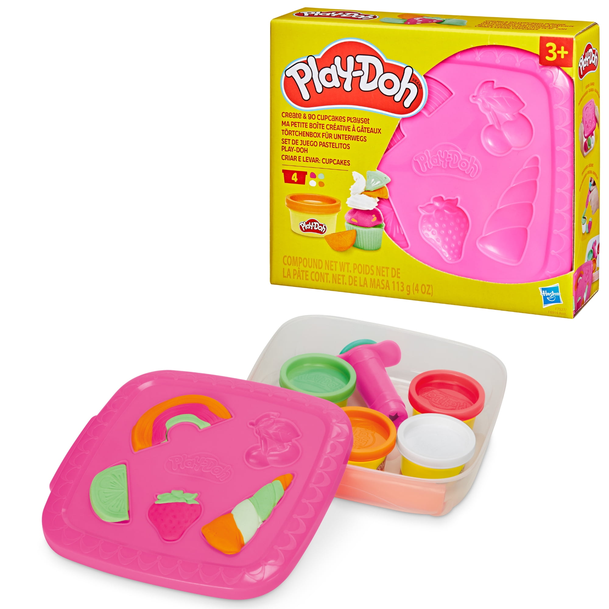 Play-Doh Create ‘n Go Cupcakes Playset, Play-Doh Set, Storage Container ...