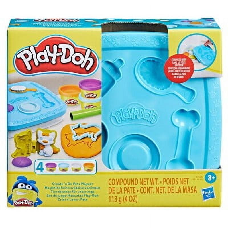 Play-Doh Create n Go Pets Playset, Set with Storage Container, Arts and ...