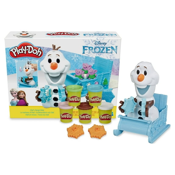 Play-Doh Disney Frozen Olaf's Sleigh Ride Toy with 5 Cans (10 Ounces ...