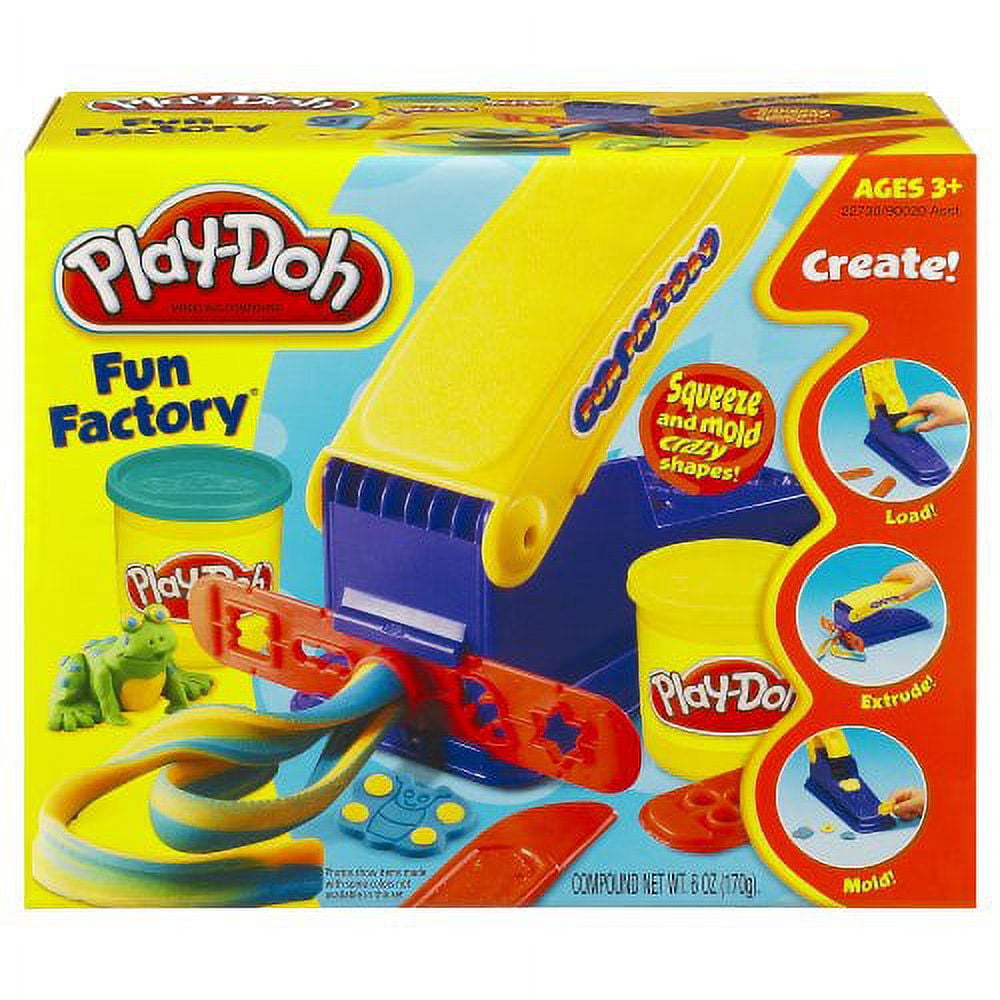 Play-Doh Basic Fun Factory Shape Making Machine with 2 Non-Toxic Play ...