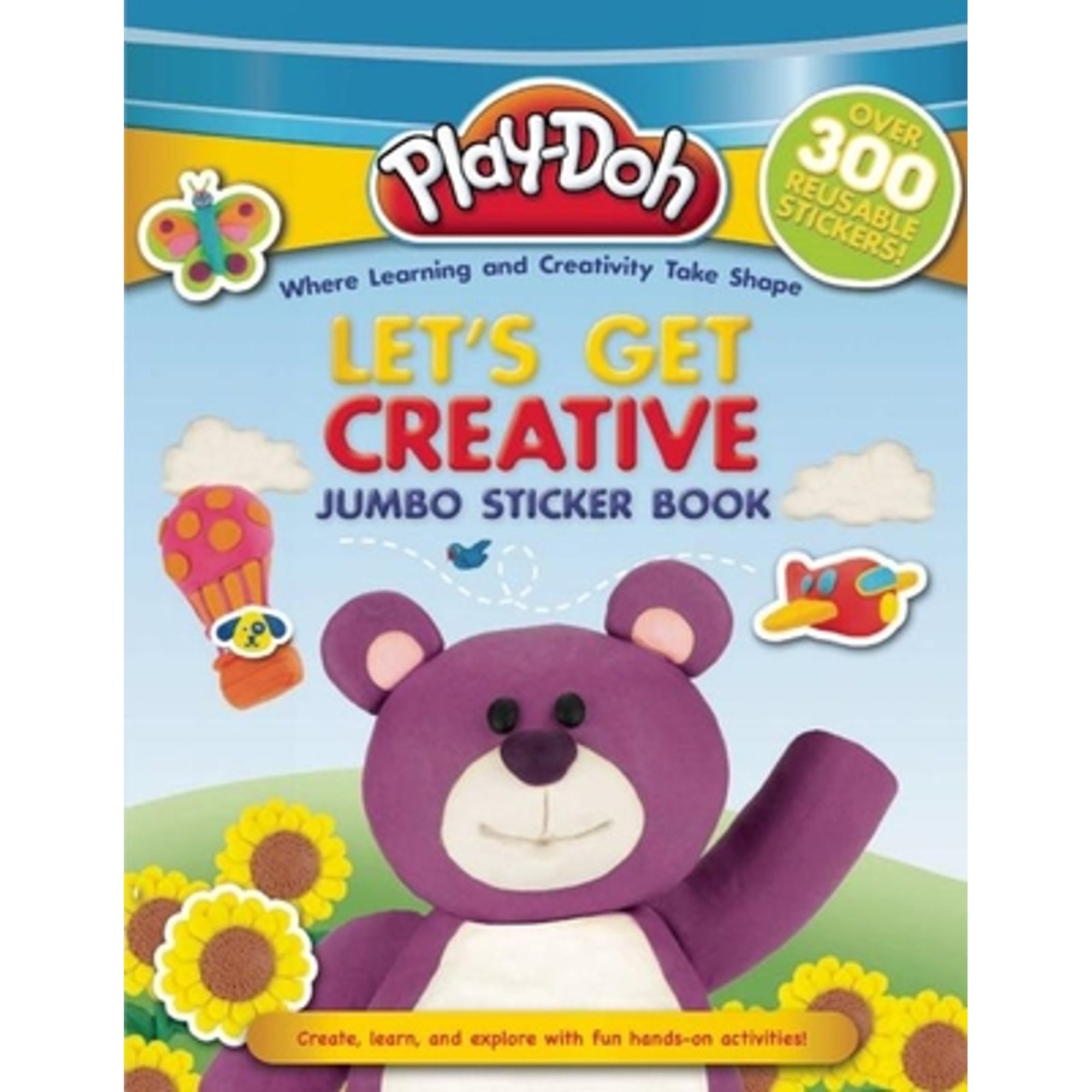 Pre-Owned PLAY-DOH Jumbo Sticker Book: Let's Get Creative (Paperback ...