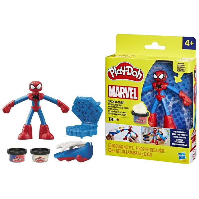 Play-Doh Marvel Spider-Man Thwip Squisher Action Figure Super Hero Toy ...