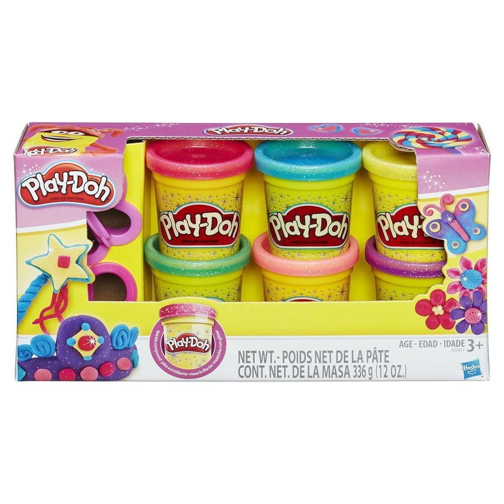 Play-Doh Sparkle Compound Collection Variety Pack with Multi Colors ...