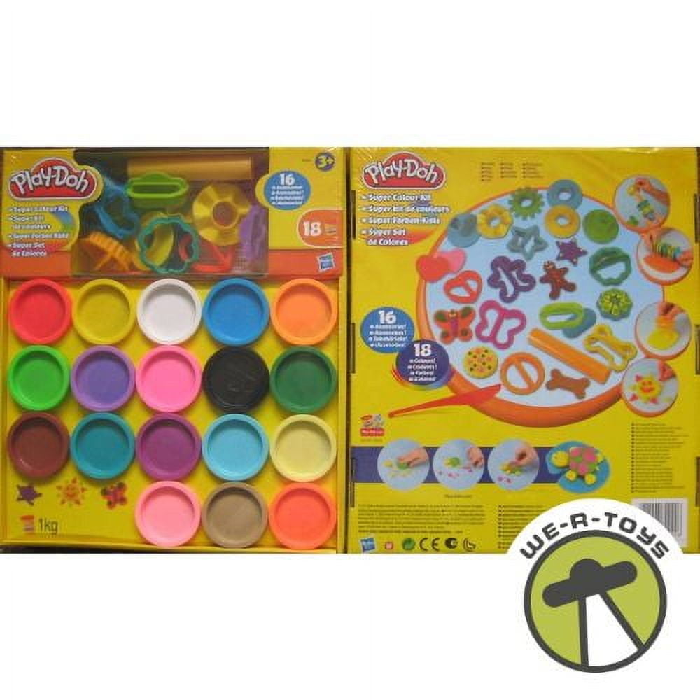 Play-Doh Super Color Kit, 18 Fun Colors, 16 Tools and Accessories ...