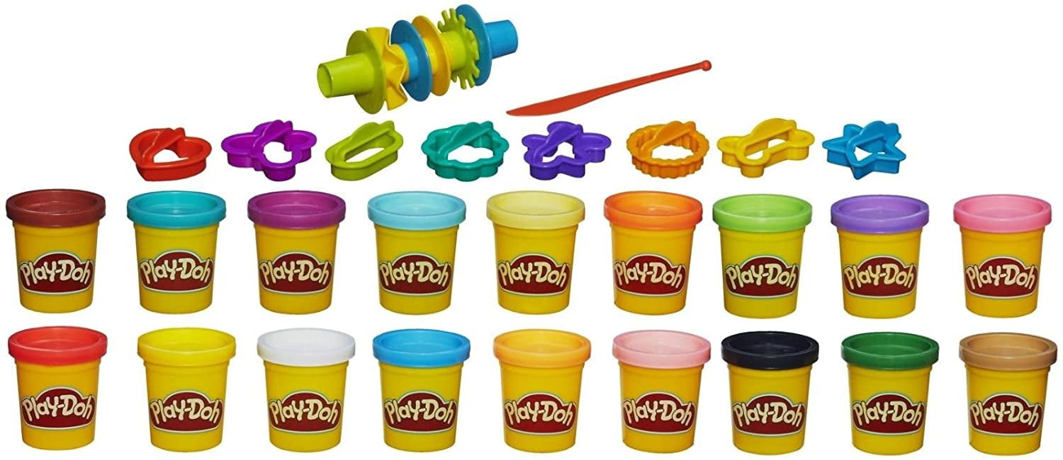 Play-Doh Super Color Kit, 18 Fun Colors, 16 Tools and Accessories ...