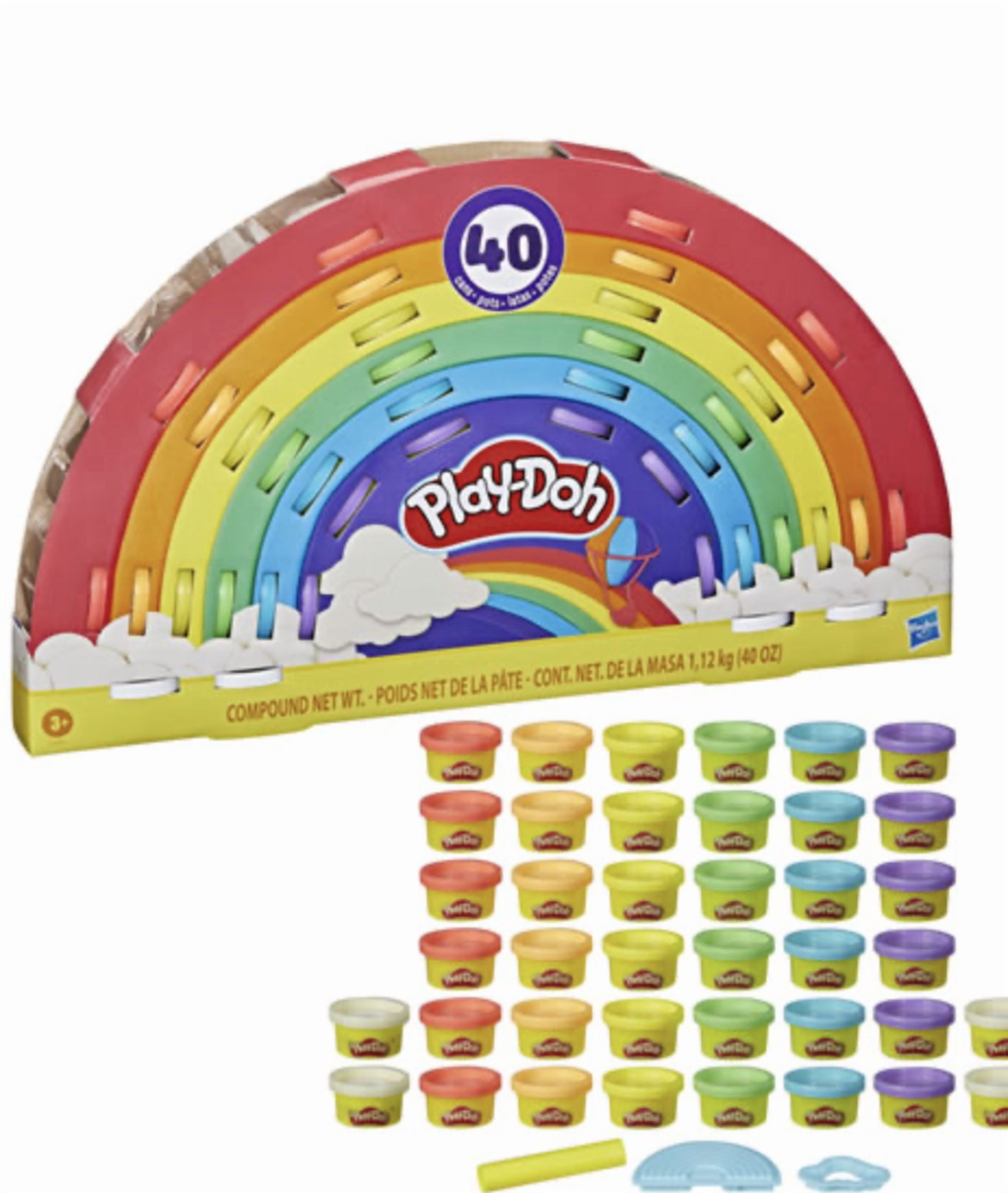 Play-Doh - Ultimate Rainbow 40-Pack - Walmart.com