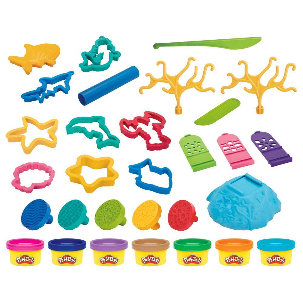 Play-Doh Imagine Underwater Shark Set, Kids Toy with 20 Themed Tools ...