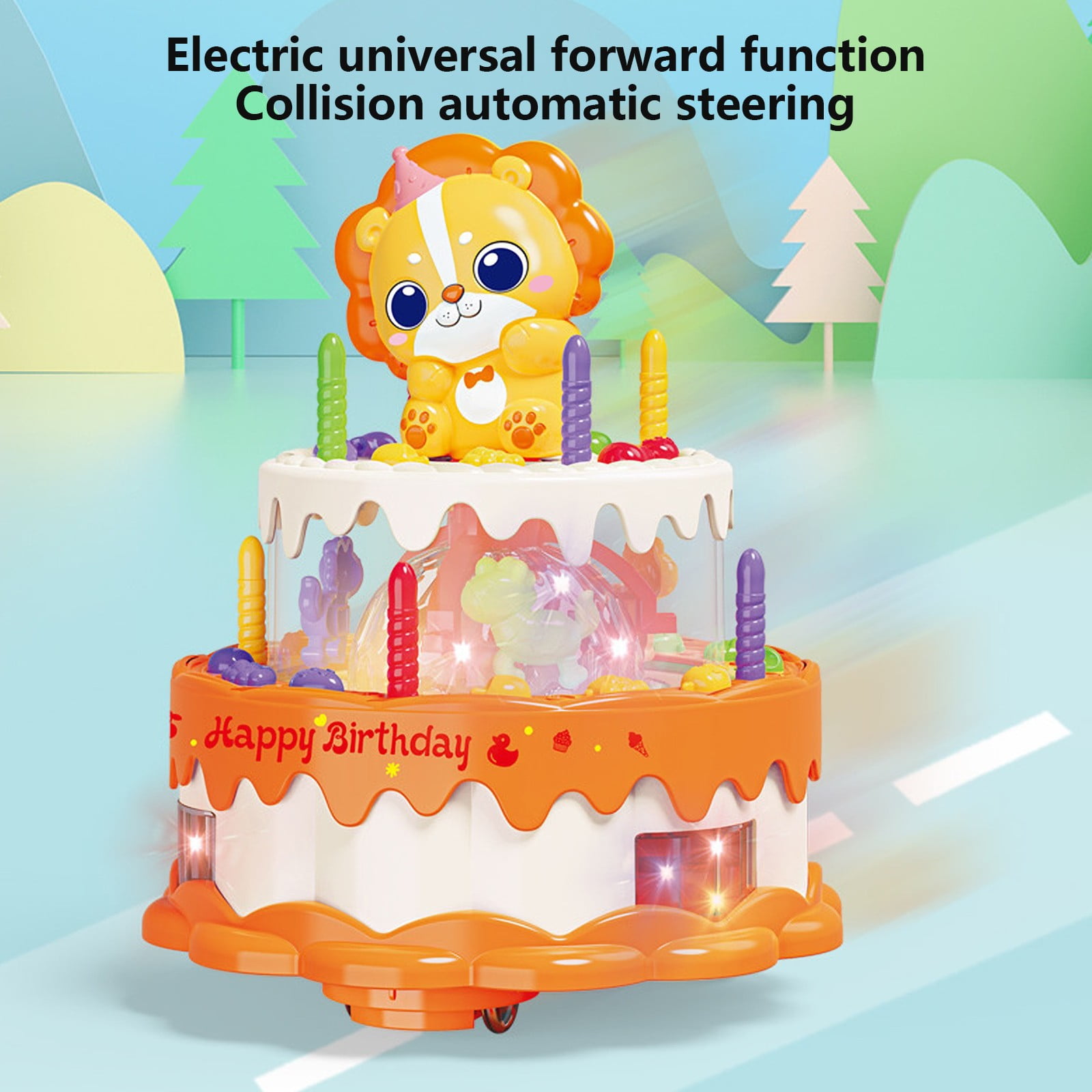Play Food Birthday Cake Toy Set | DIY Cutting Pretend Play with Candles ...