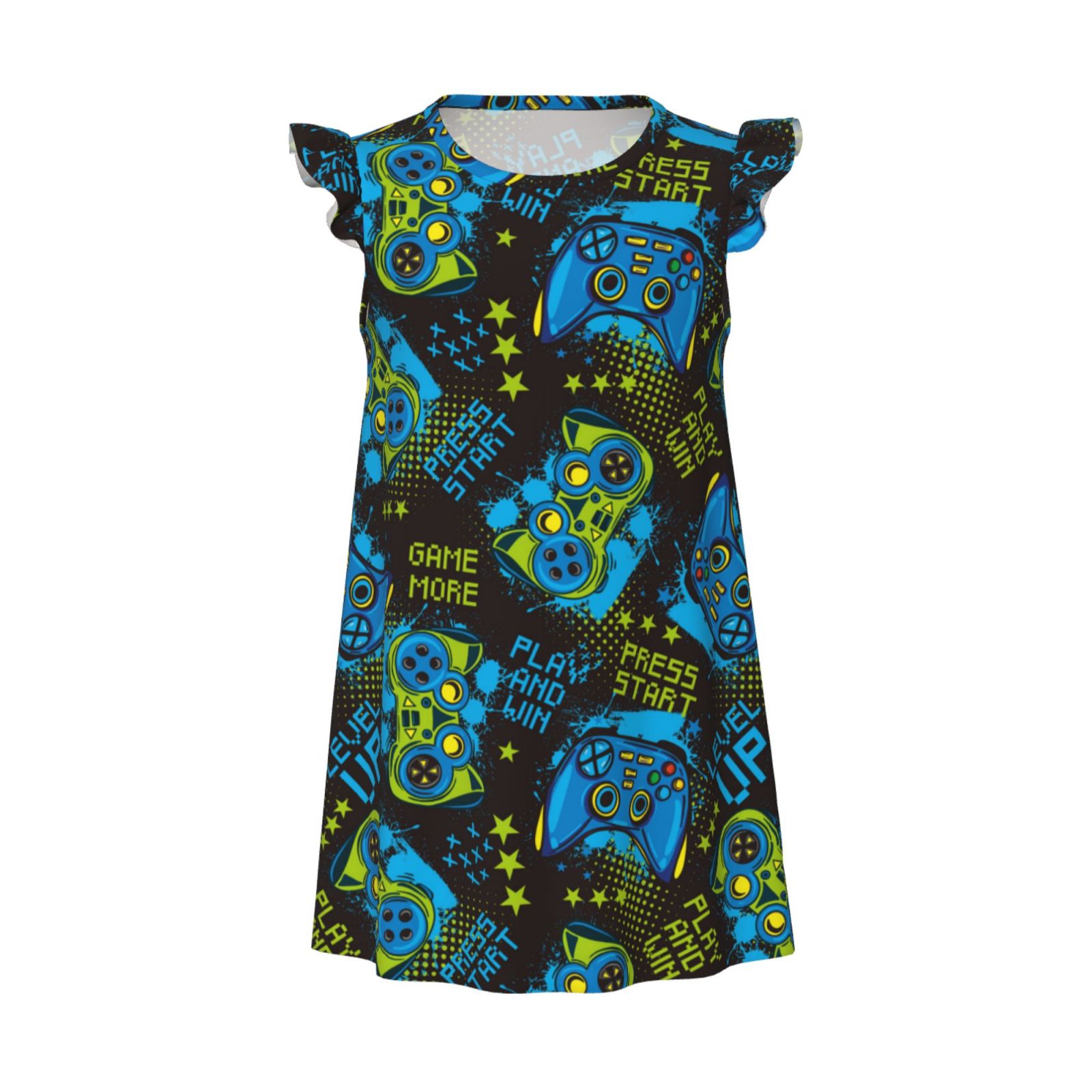 Play Game Girls Nightgowns, Pajamas for Girls, Soft Flutter Short ...