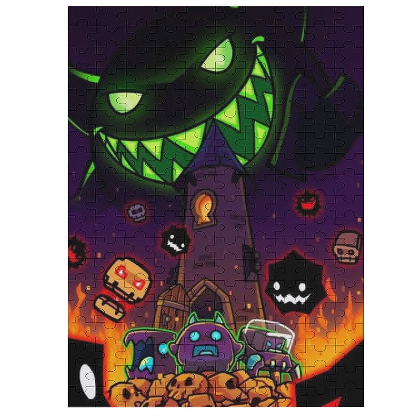 Play Geometry Dash Jigsaw Puzzles Interlocking Puzzles Home Decor ...
