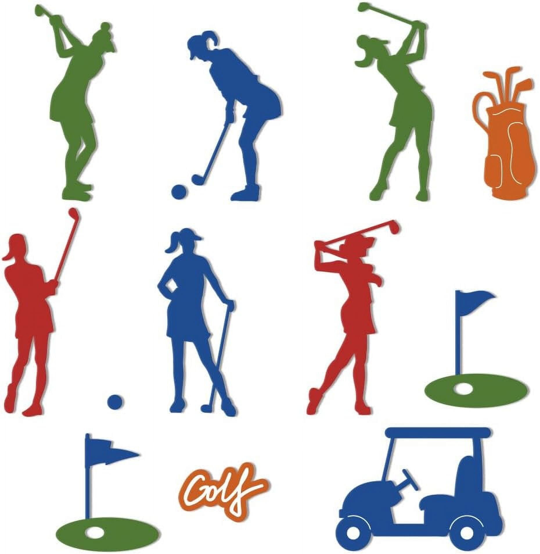 Play Golf Cutting Dies Card Borders Stitch Sports Silhouette Die Cut ...