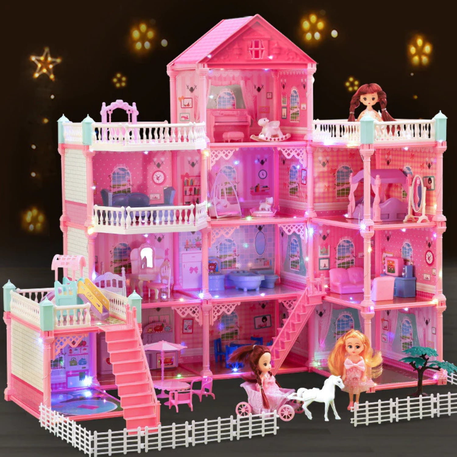 Play House Doll Set Simulation Villa Toy - Walmart.com