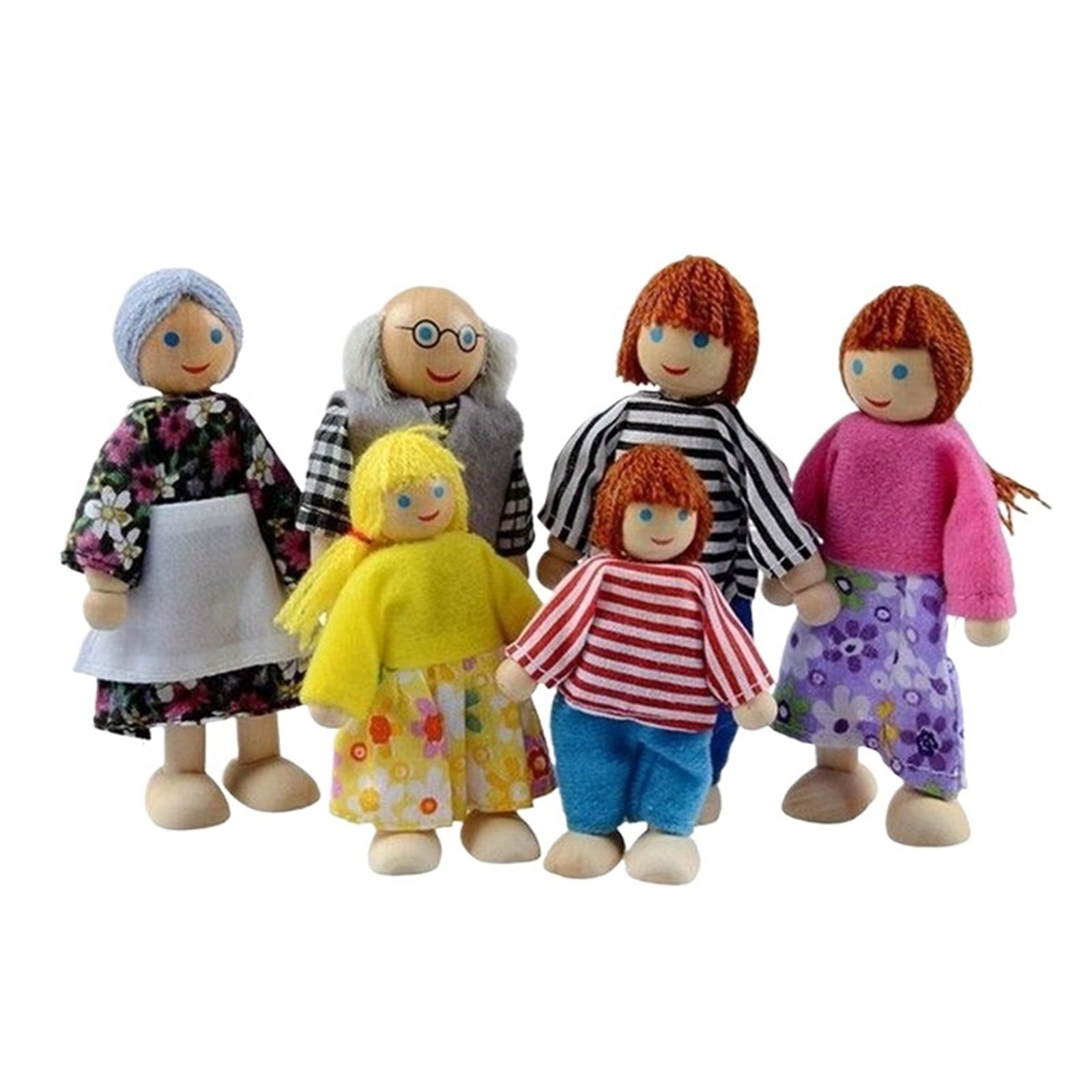 Play House Family Of Seven Doll Toys Family Members Characters ...