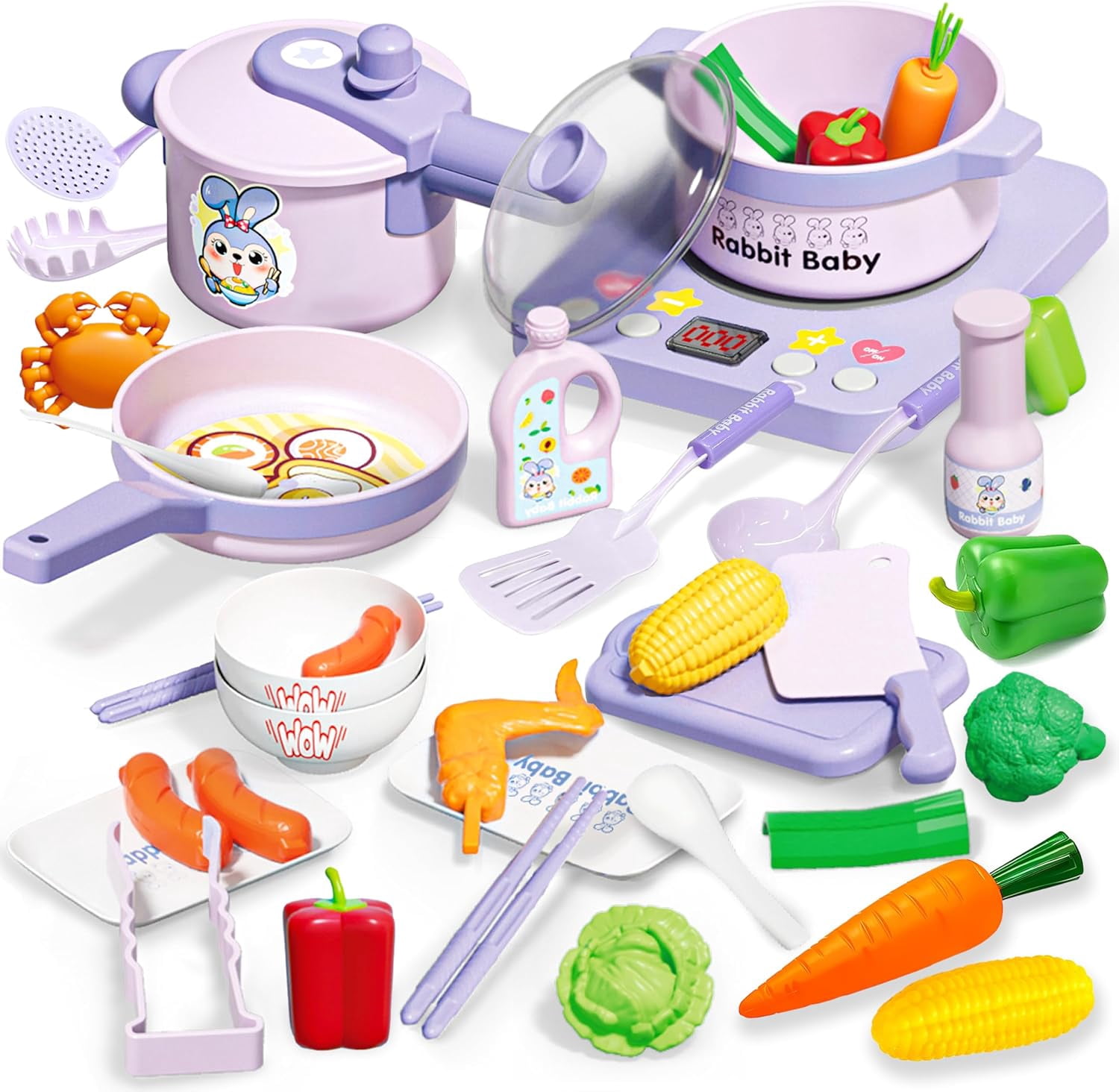 Play Kitchen Playset for Kids 3-12 Year Old - Toy Kitchen Pretend Play ...