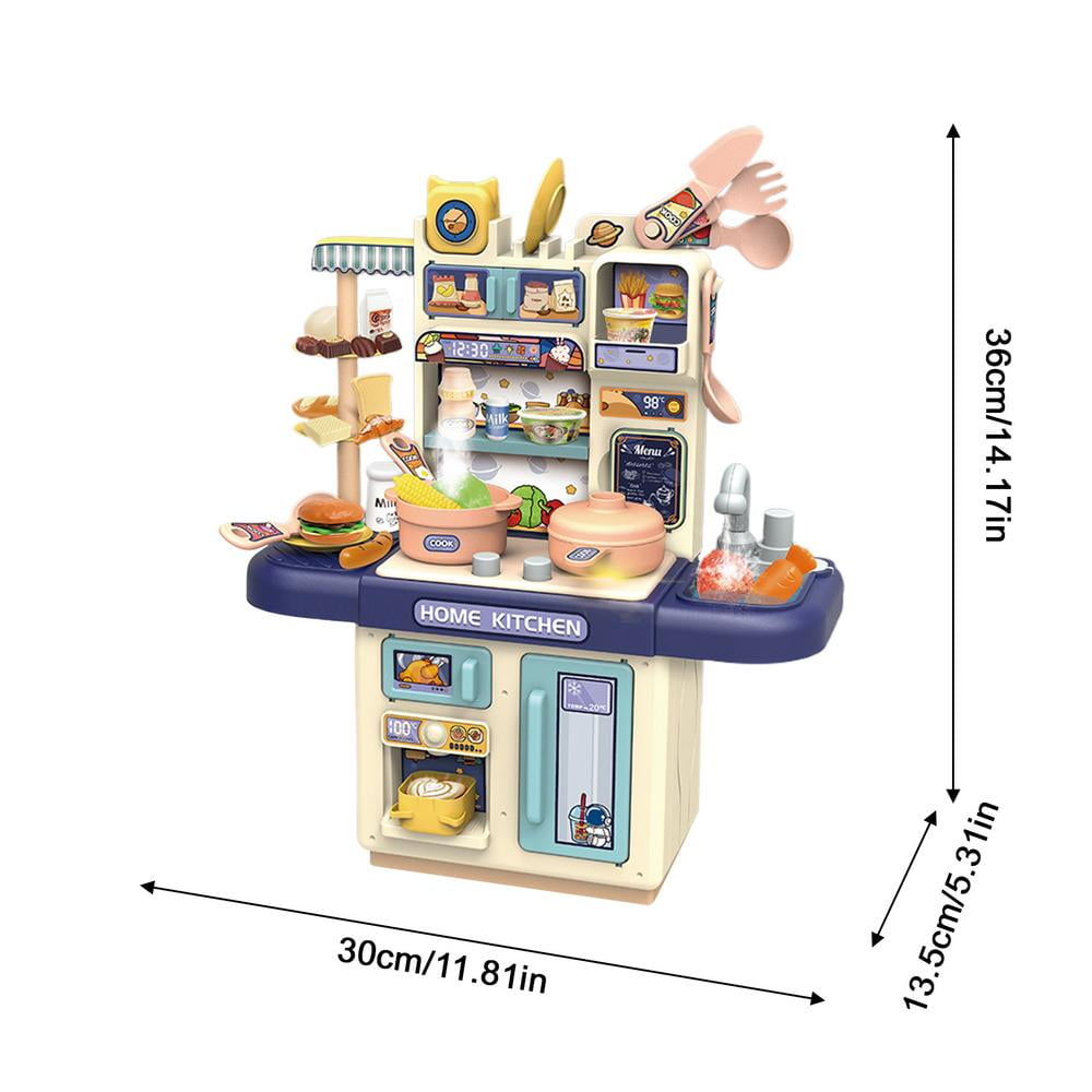 Play Kitchen Set Kitchen Cookware Accessories Stove Kids Pretend Play ...