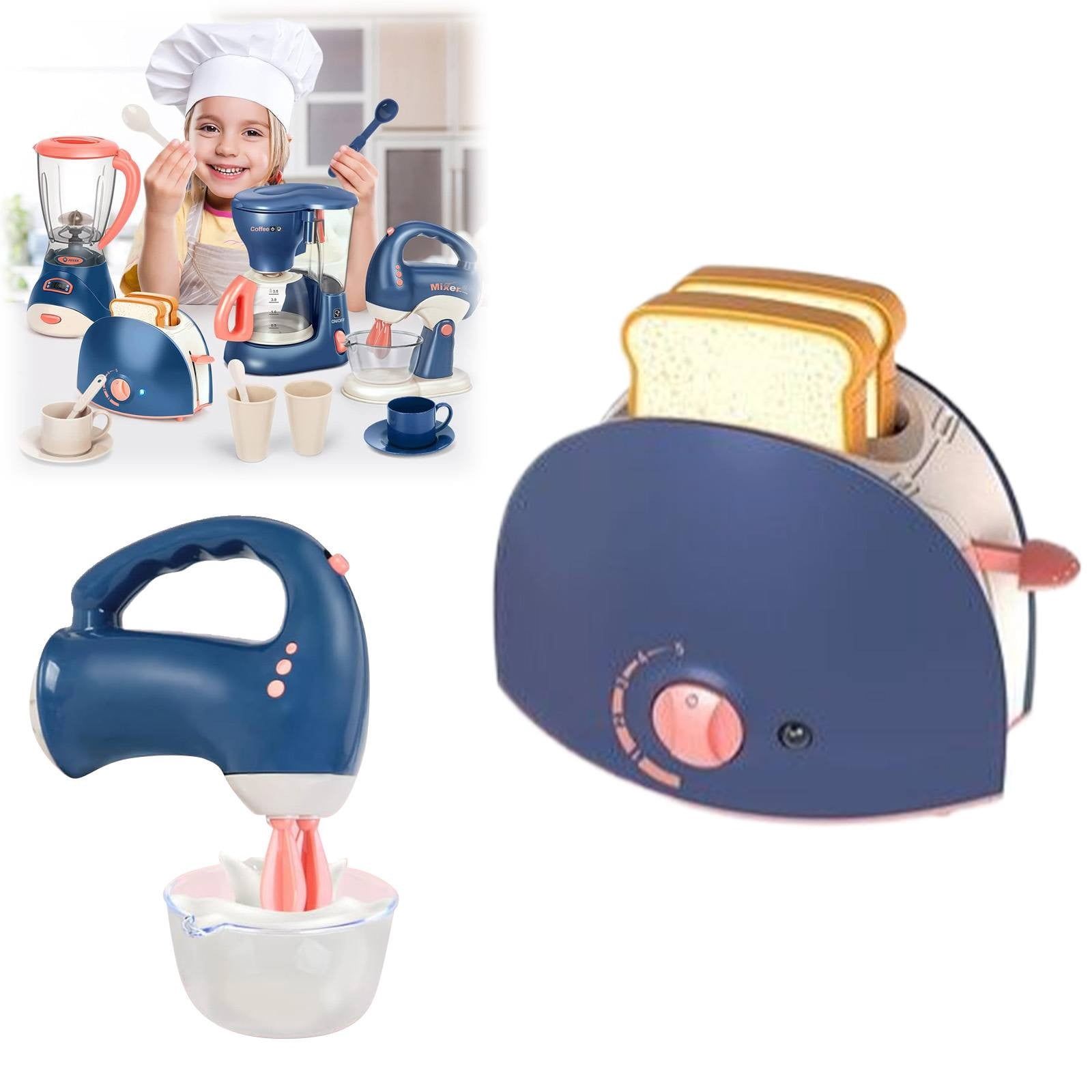 Play Kitchen Toys, Pretend Play Kitchen Appliances Toy Set with Coffee ...