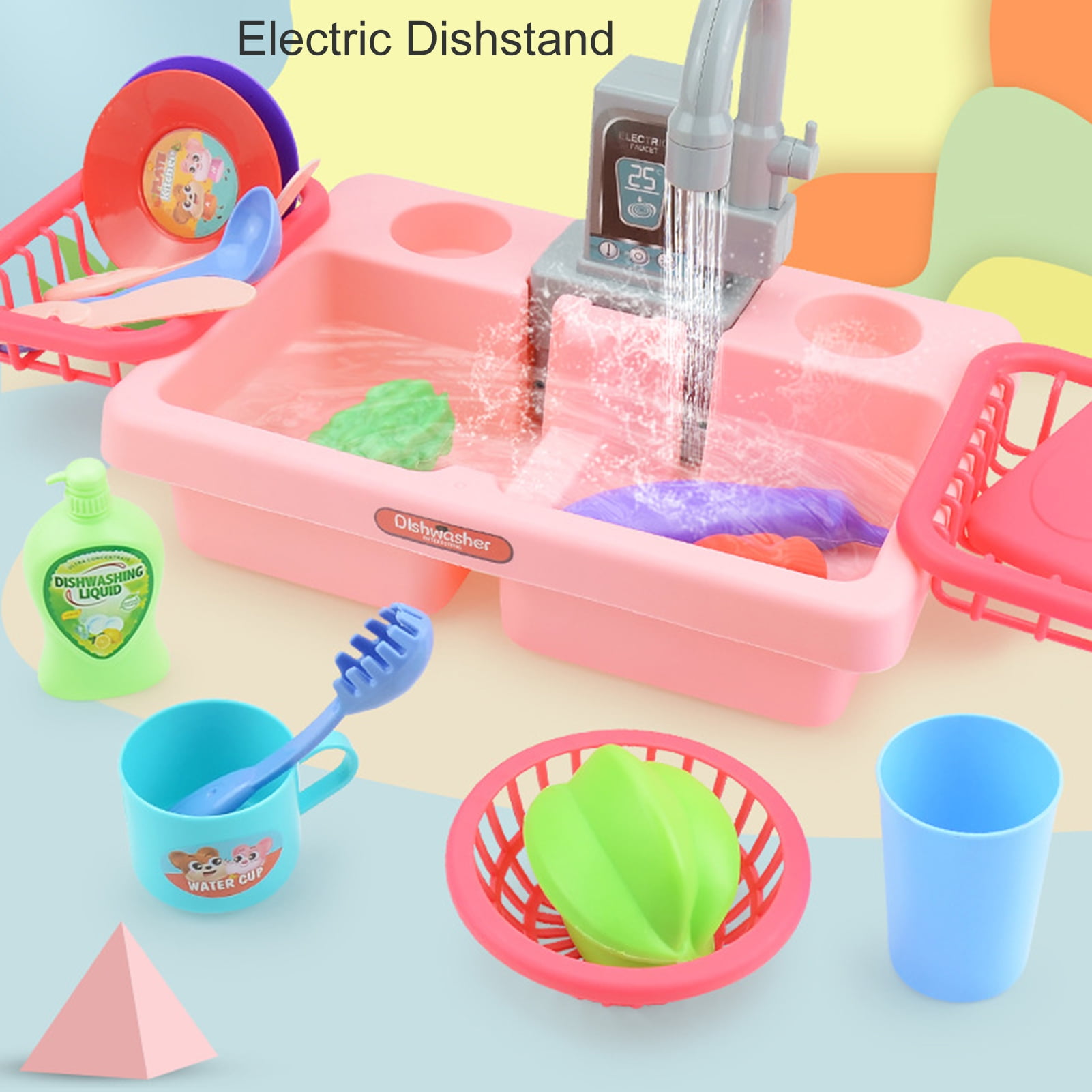 Play Kitchen Toys Set: Smooth Surface Mini Dishwasher, Ideal for School ...