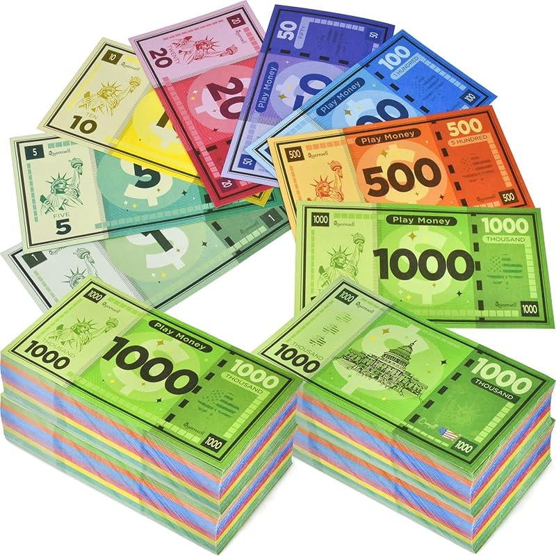 Play Money Suitable for Monopoly Board Game – 480 pcs of 60 Each Bill ...