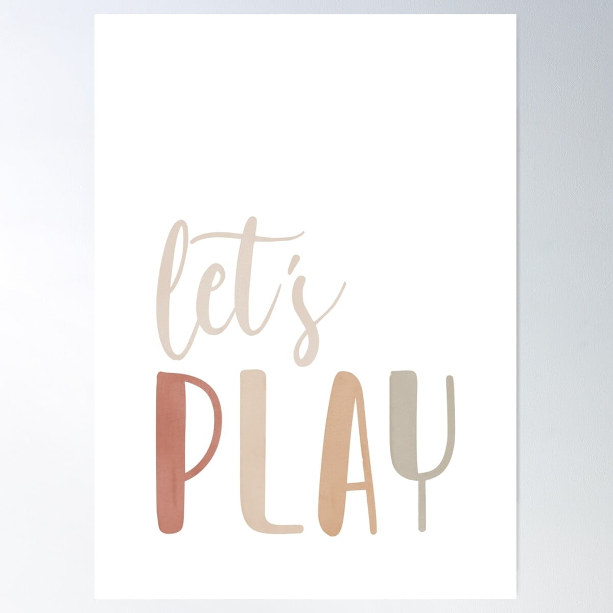 Let'S Play, Neutral Nursery Decor, Kids Room Decor, Playroom Poster, Playroom Sign, Poster Wall ...