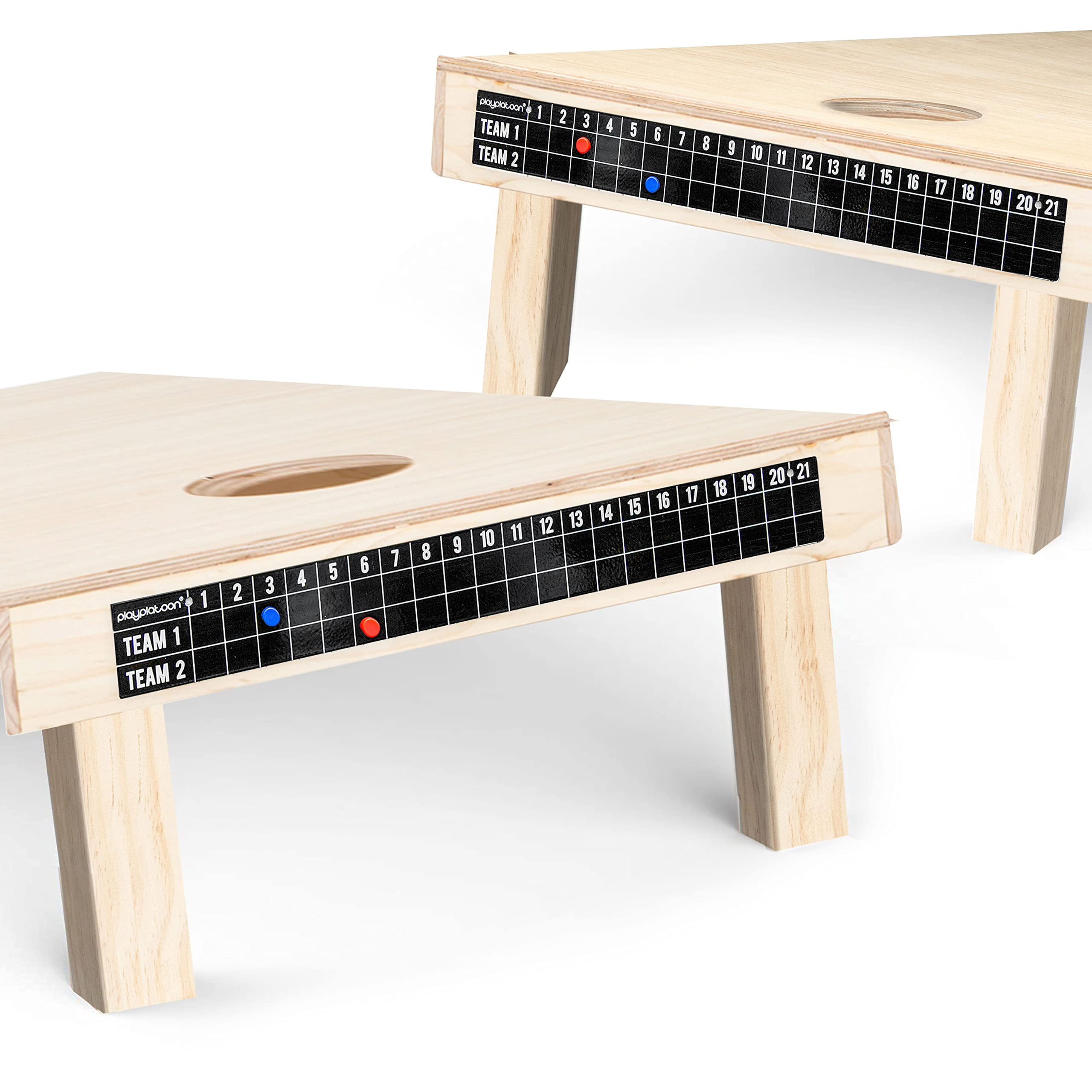 Play Platoon Cornhole Metal Scoreboard with Magnetic Score Keepers for ...