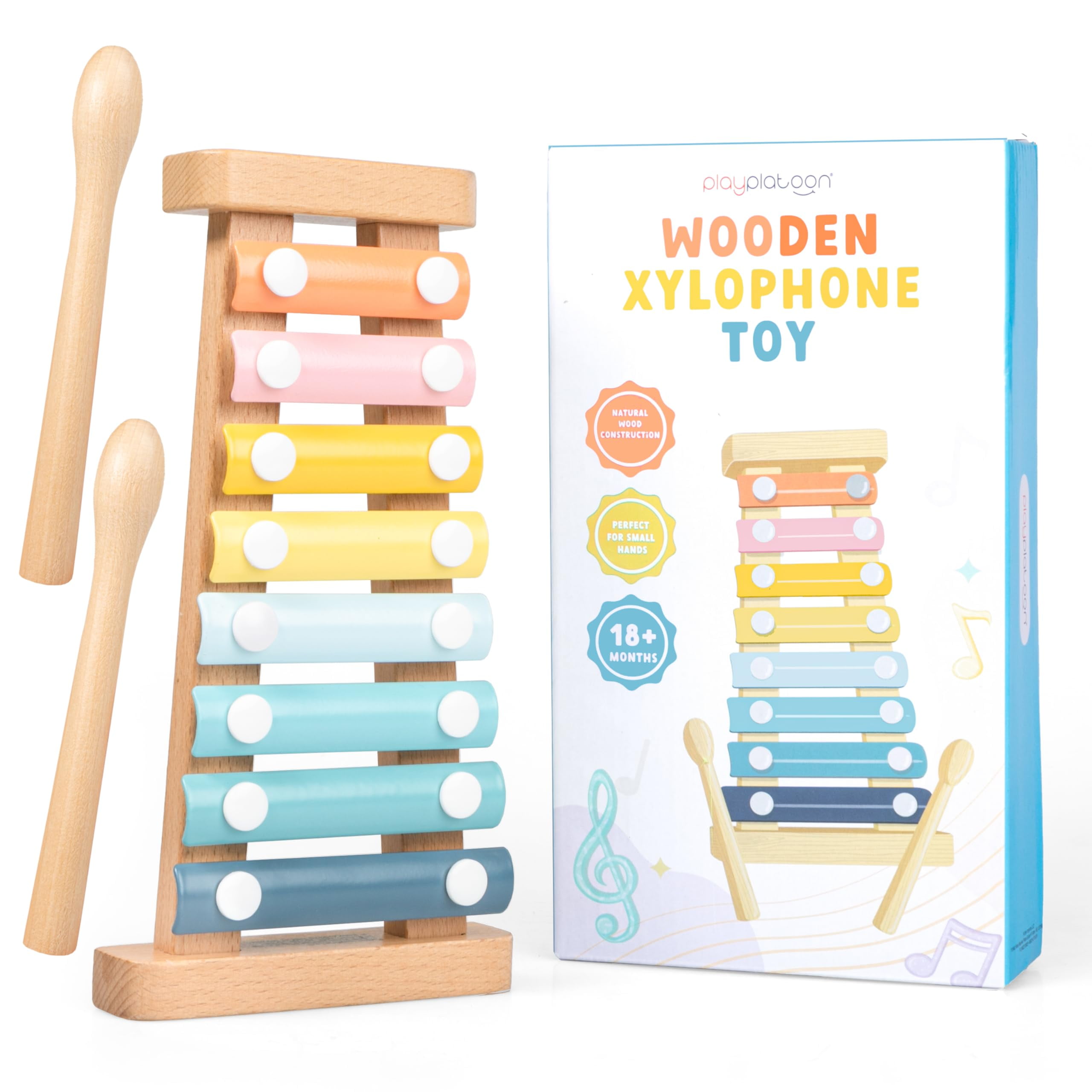Play Platoon Kids Xylophone Baby Toys for 1 Year Old - Montessori ...