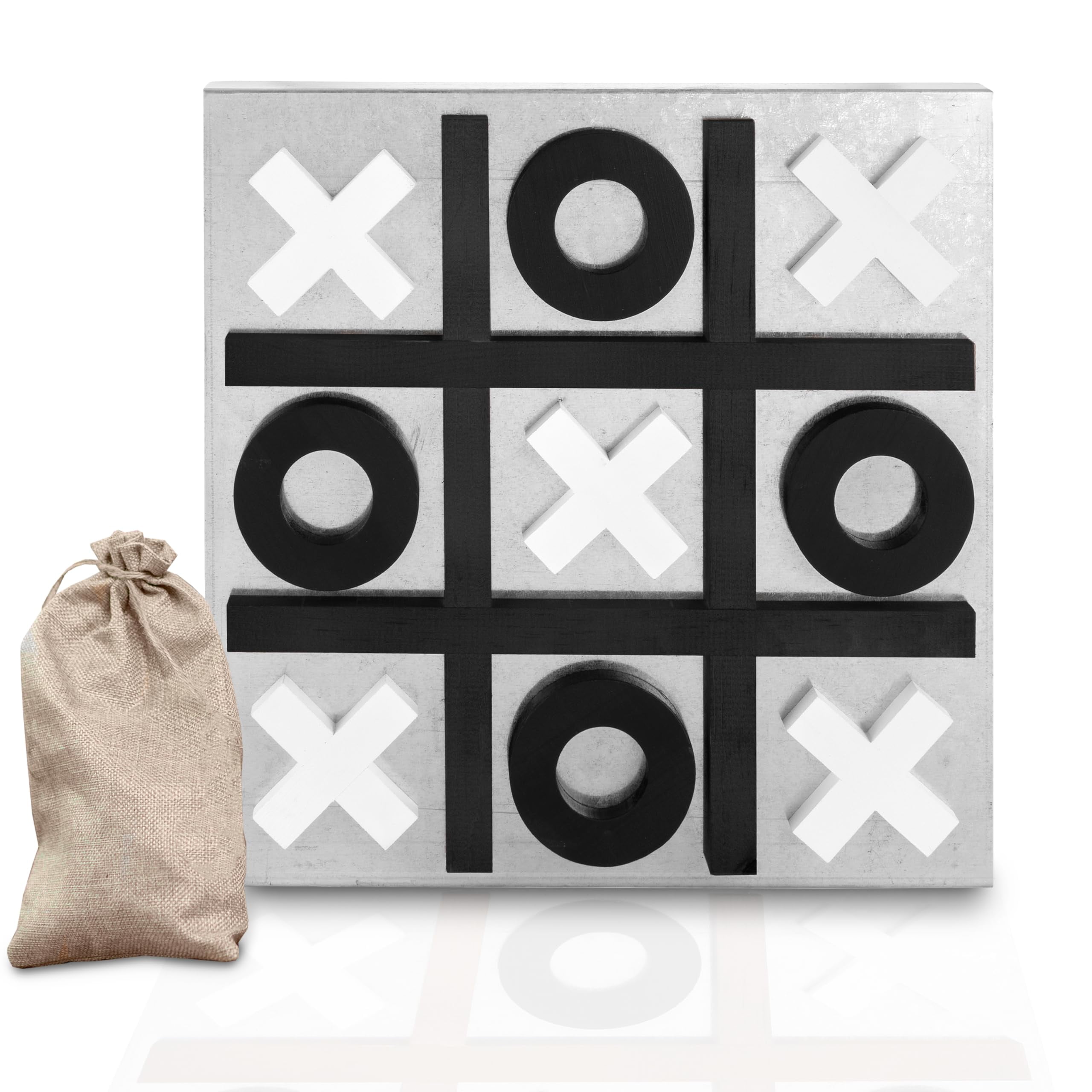 Play Platoon Magnetic Tic MMF7 Tac Toe Game - Large Metal and Wooden ...