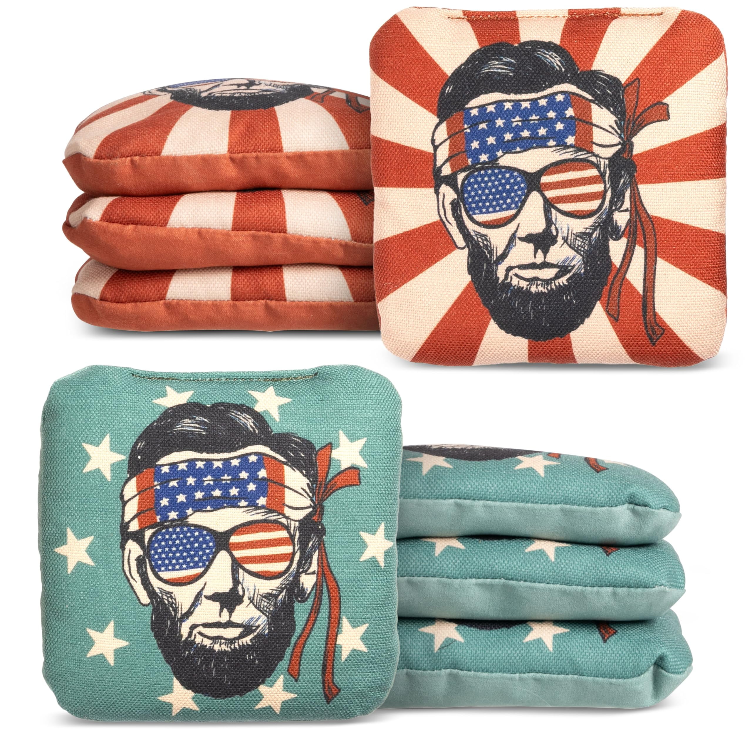 Play Platoon Tournament Series Cornhole Bags Set of 8 - Pro Style Dual Sided Slick and Sticky ...